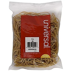 Universal 00419 19-Size Rubber Bands (335 Per Pack), Beige
