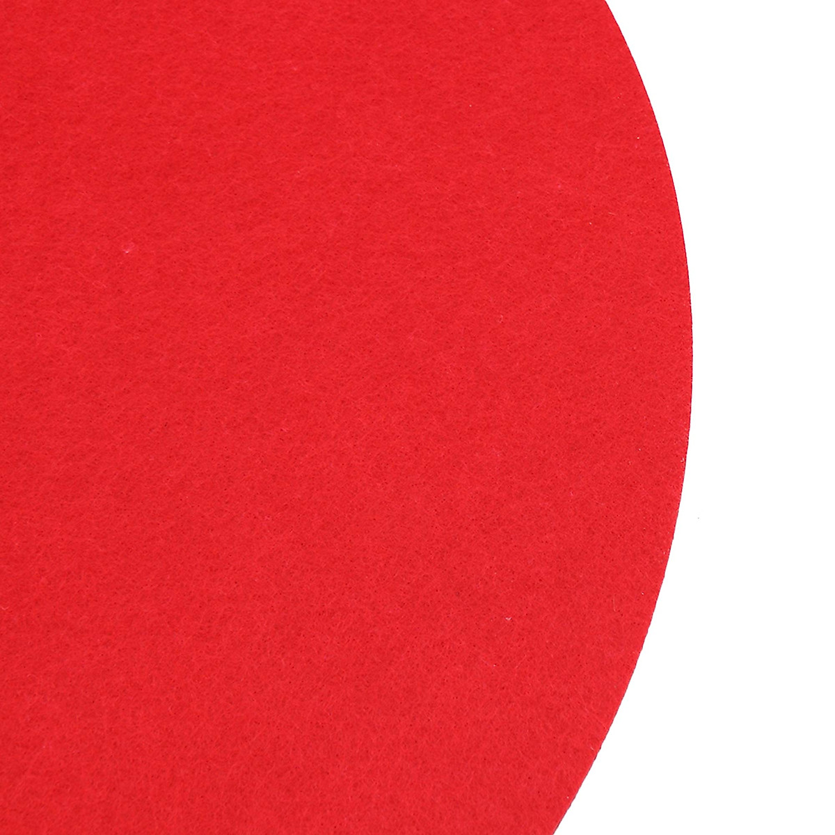 Yibuy 300mm Dia Turntable Slipmat Anti-Static Felt Mat Record Player Pad Red
