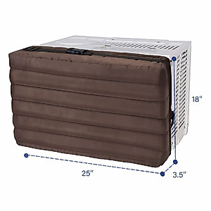 ONELIGHT Window AC Unit Cover Indoor, Air Conditioner Covers for Inside Units,fits up to 25"x18"x3.5"