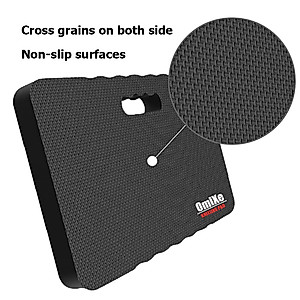 Omixe Comfy Extra Large Thick Waterproof Gardening Kneeling Pad Foam Kneeler Mat Garden Knee Pad Cushion for Gardening Planting Yard Work Prayer Yoga Mechanic Workout Baby Bath 18 x 11 x 1.5 Black