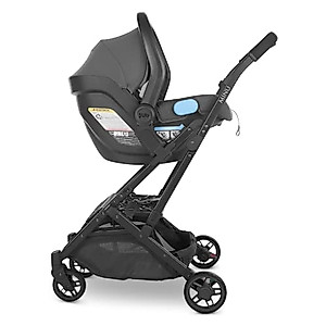 MINU V2 Stroller-Jake (Charcoal/Carbon/Black Leather)+ Adapter for MESA