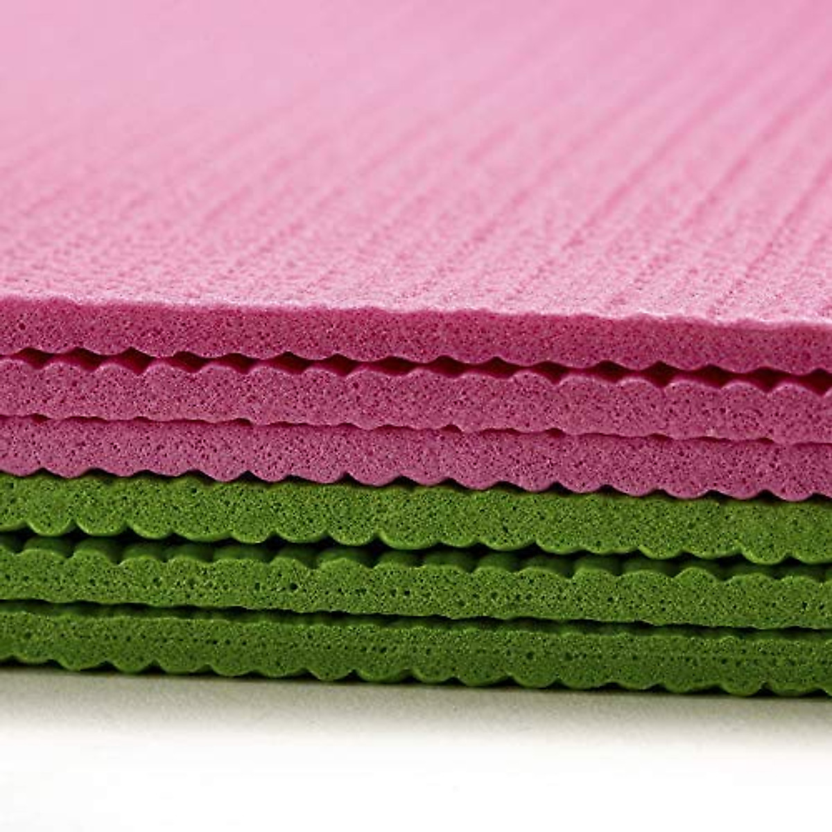 Unipack Yoga Mat -5mm Thick Non Slip Yoga Fitness Pilates Exercise Mat 68"x24"x5mm (Green)