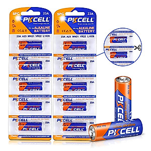 PKCELL A23 23A 12V Alkaline Battery 12V Specialty 23AE Battery(10 Count)