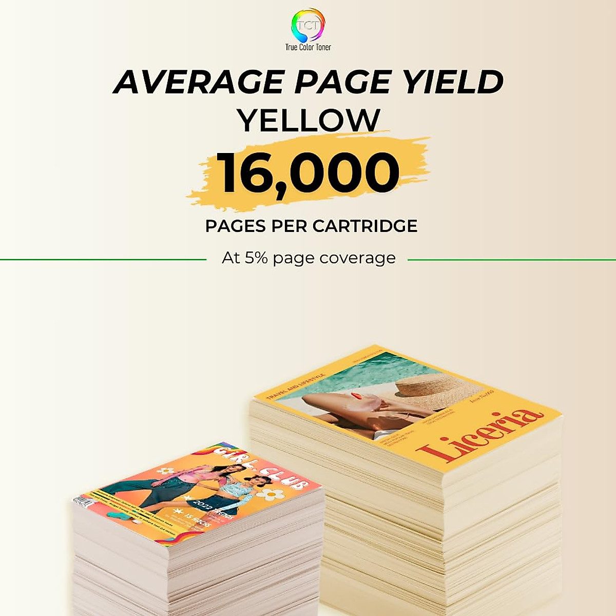 TCT 651A Yellow Toner Cartridge - Premium Compatible Replacement for HP 651A CE342A Works with HP Color Laserjet Enterprise 700 MFP M775dn M775f M775z M775z+ Printers (16,000 Pages)