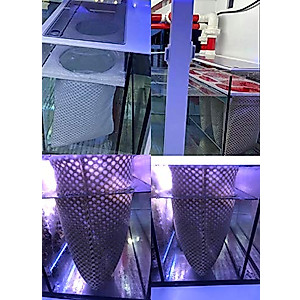 7 inch Honeycomb Filter Socks,7 inch Filter Sock for Saltwater Aquarium,7 inch Ring by 14 inch Long, (4-Pack)