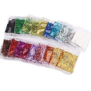 1 Set Glitter Powder Sequins Flakes Resin Epoxy Mold Filling Sequins for Nail Art Decoration DIY Jewelry Making