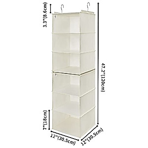 GRANNY SAYS Bundle of 1-Pack Closet Hanging Organizer & 3-Pack Clothing Storage Bins