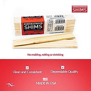 Nelson Wood Shims, 8-Inch DIY Shims, 24-Pack