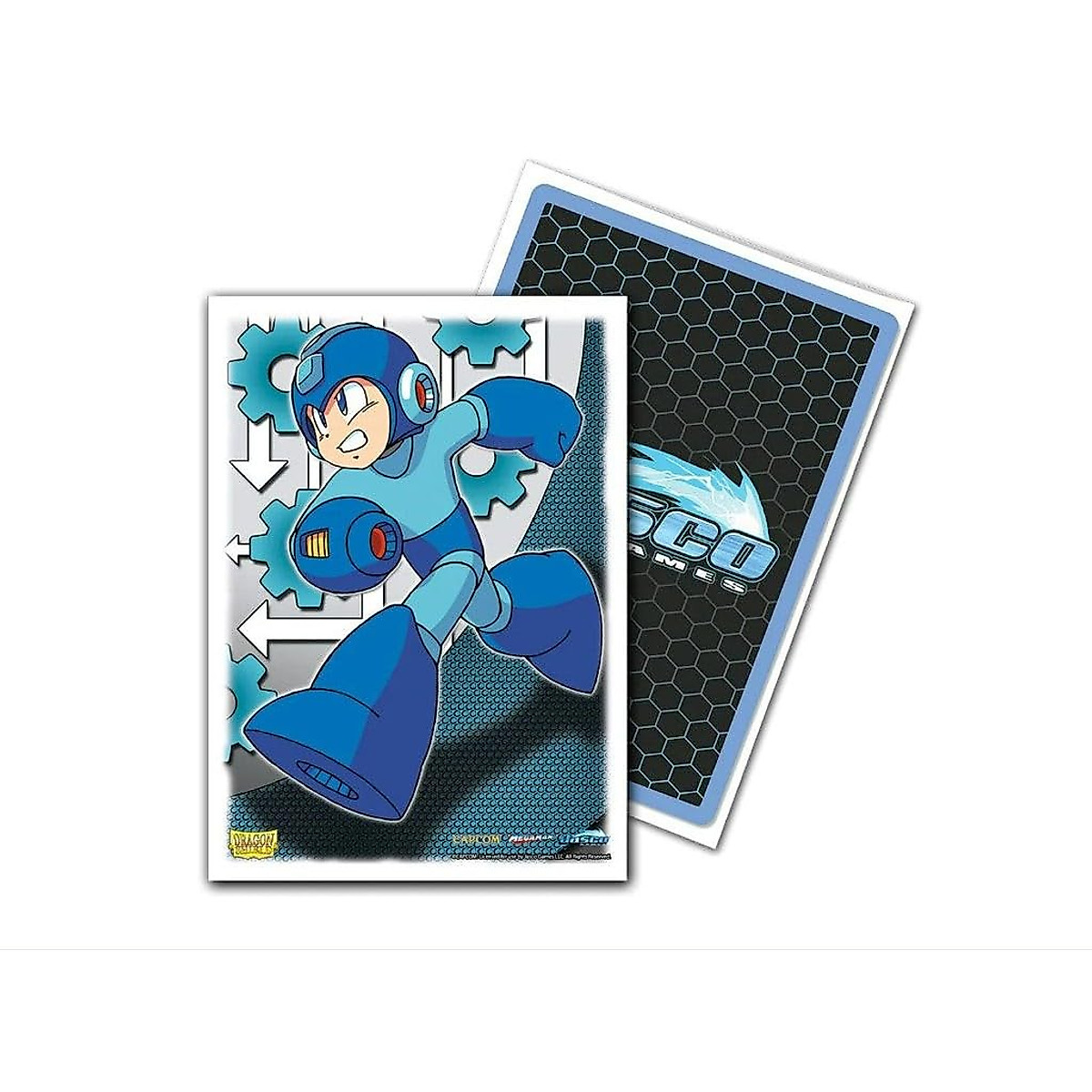 Arcane Tinmen ApS ART16001 Dragon Shield: Art Sleeves Classic-Mega Man Standard (100), Megaman