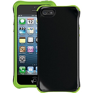 Ballistic AP1085-A005 Aspira Series Case for iPhone 5 - 1 Pack - Retail Packaging - Black/Lime Green