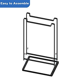 Thipoten Hanger Organizer, Adjustable Metal Hanger Stacker for Adults and Children, Holding up to 55 velvet/wire/plastic hangers, Perfect Space Saver for Closet Laundry Room (Black, 2Pack)