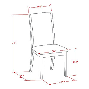 East West Furniture DLLA3-BLK-47 3 Piece Dining Table Set Contains a Round Dining Room Table with Dropleaf and 2 Light Sable Linen Fabric Upholstered Chairs, 42x42 Inch, Black