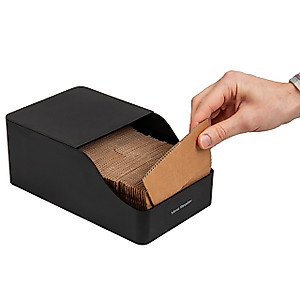 Mind Reader Coffee Sleeve Storage Dispenser Organizer, Black 6 X 9.57 X 3.78