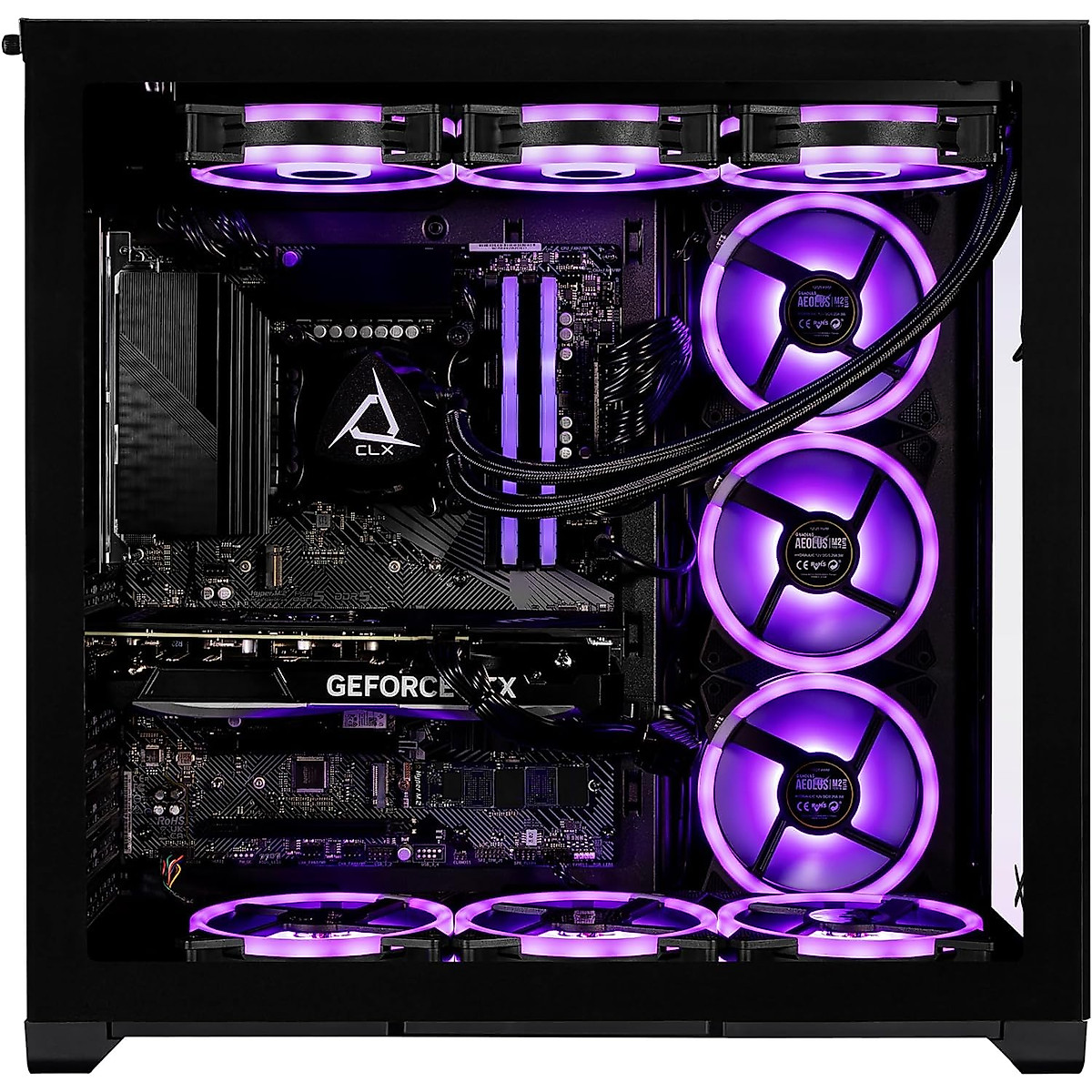 CLX Set Gaming PC - AMD Ryzen 7 7800X3D 4.2GHz, GeForce RTX 4080 Super, 32GB DDR5 Memory, 2TB NVMe M.2 SSD, 6TB HDD, WiFi, Windows 11 Home, Black