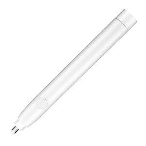 Amazon Basics Electric Eraser, With 90 Eraser Refills, Battery Operated Eraser, Ideal for Sketching, Drawing, Drafting, Architectural Plans, White