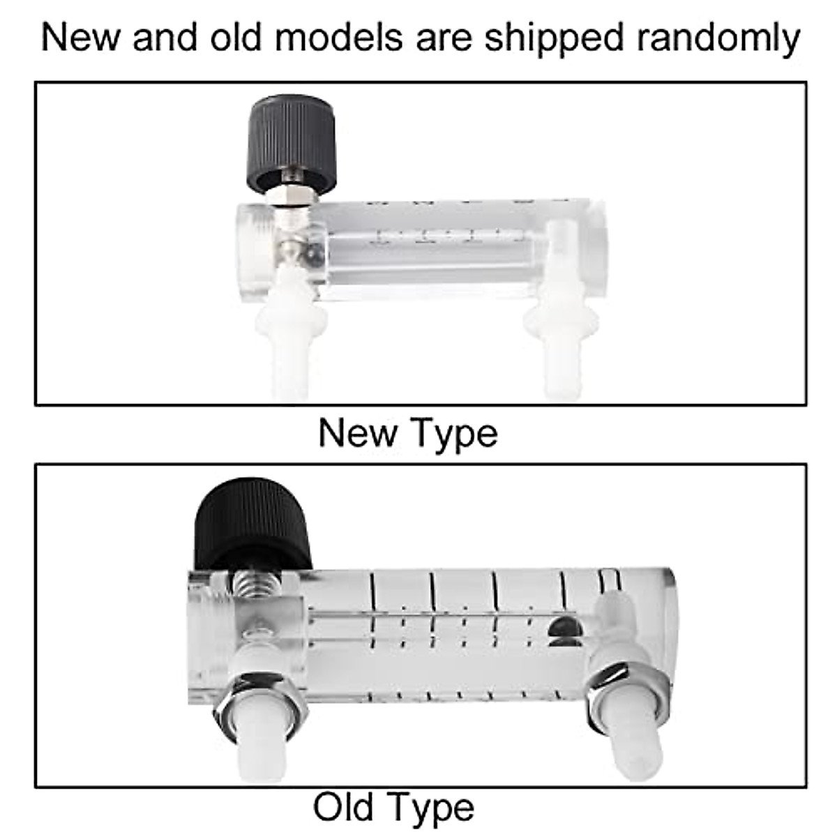 Gas Flowmeter, 0-3LPM Flow Meter Acrylic Transparent Gas Regulator with Control Valve for Measuring Controlling Oxygen Air Gas