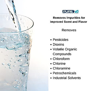PureT CBCM-2510-0.5, 10x2.5" Chloramine Reduction Water Filter - NSF Certified - Carbon Block Chloramine Reduction Filter (.5 u Micron Rated)