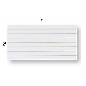 White Slatwall Panels 24"H x 48"L (Set of 2 Panels)