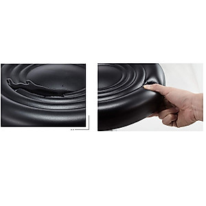 WOGQX Round Rolling Stool Chair PU Leather Height Adjustable 360° Swivel for Spa, Salon, Medical Office, Tattoo, Home, Car Shop, Massage