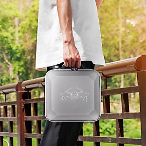 Mini 3 Pro Case, Waterproof PU Leather Carrying Case for DJI Mini 3 /DJI Mini 3 Pro/DJI Mini 4 Pro and Accessories, RC-N1 /N2Non-Screen Controller Combo with Shoulder Strap