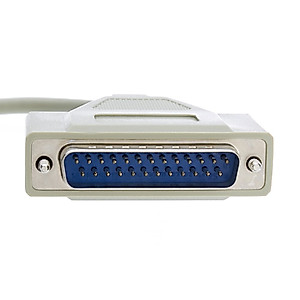 CableWholesale DB9 to DB25 Serial Cable, 9 Conductor 28 AWG Single Shielded RS232 Serial Cable, DB9 9 Pin Male to DB25 25 Male Connector Serial Cable, Beige, 6 Foot