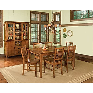 Homestyles Arts & Crafts 7 Piece Dining Set, Oak