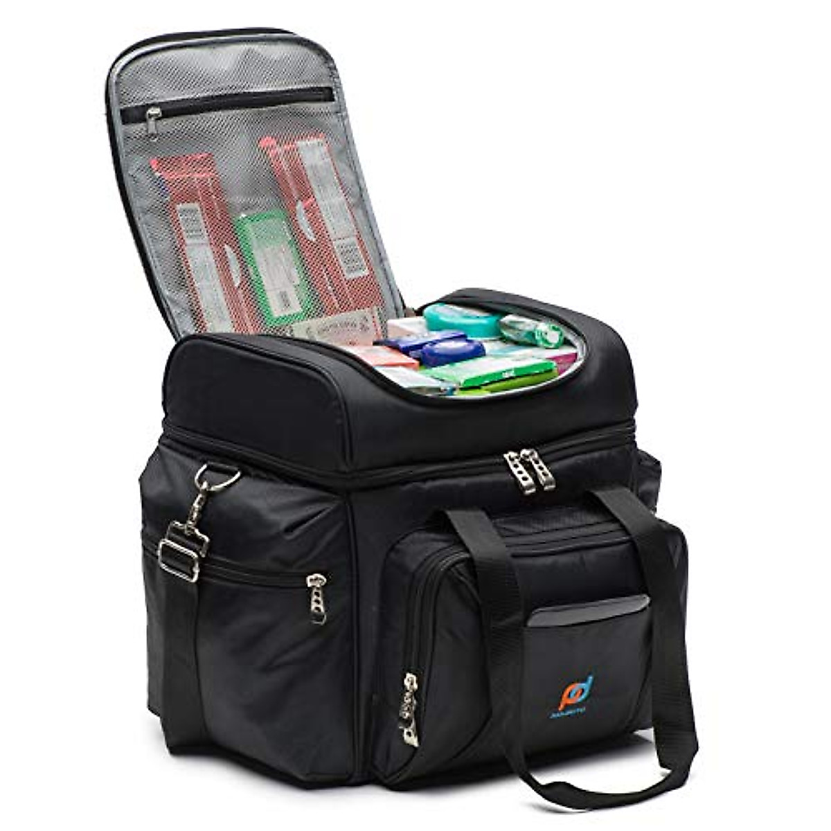 XXX-Extra Large Multiple Meals Cooler Bag (14x13x9.5 in) with Leakproof Hard Liner Bucket. Two Insulated Compartment, Heavy Duty 1680D Fabric, Thick Insulation, Reinforced Stiches, Durable Zipper.