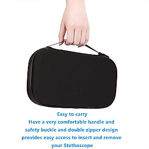 ZLiT Carrying Stethoscope Case,Shockproof Travel Portable Stethoscope Bag Compatible with 3M Littmann Stethoscope Fit for Nurses,Doctor and Medical Students