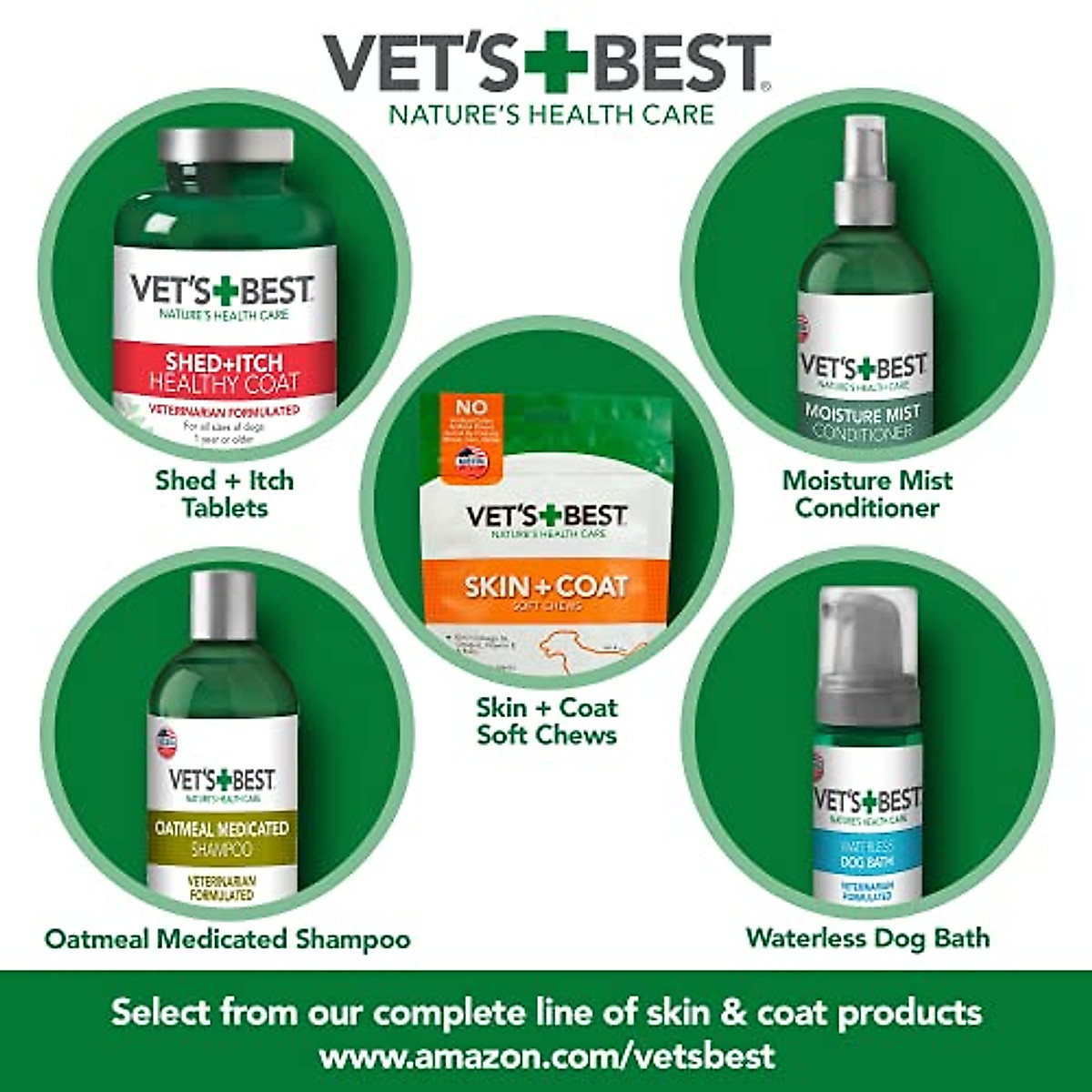 Vet’s Best Brewer’s Yeast & Garlic Chews| Healthy Skin & Coat Protection for Dogs | Formulated with Veterinary Recommended Dosage | 60 Count