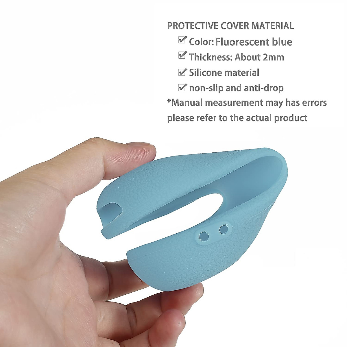 TiVo Stream 4K Remote Case - Silicone, Shockproof, Washable, Glow in Dark Blue