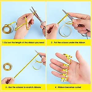 Grevosea 15 Rolls Ribbon for Balloons, 32.8ft Colorful Balloon String Balloon Ribbon Christmas Curling Ribbon for Gift Wrapping Party Wedding Festival Deco 1/5" Wide