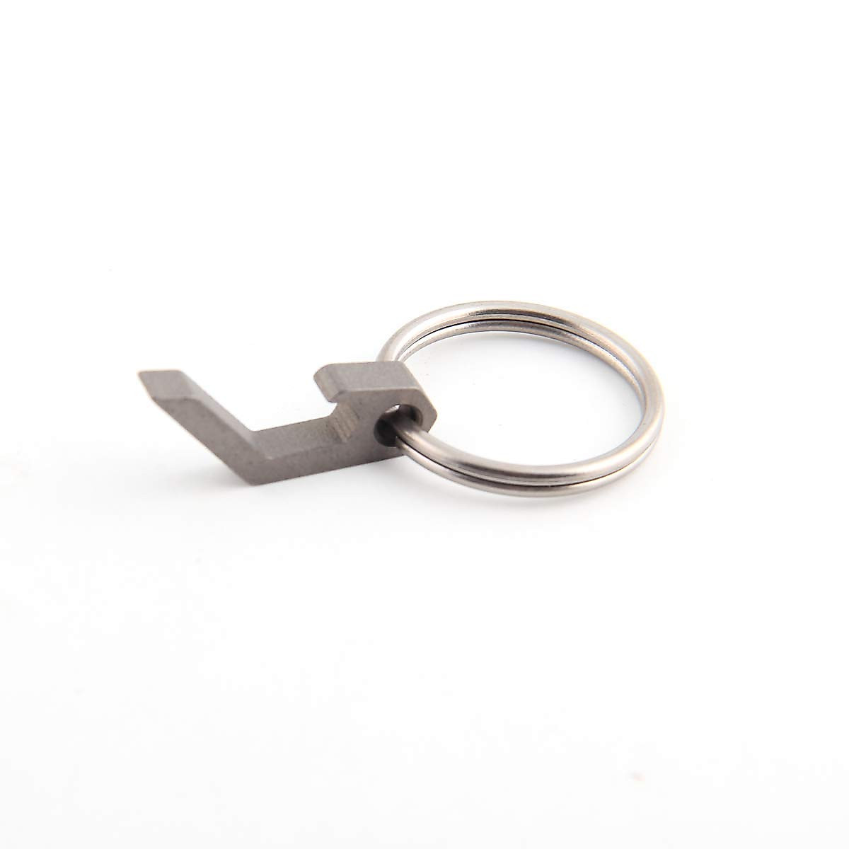 Titanium Keychain Mini Beer Bottle Opener with Stainless Steel Key Rings by Fanycs