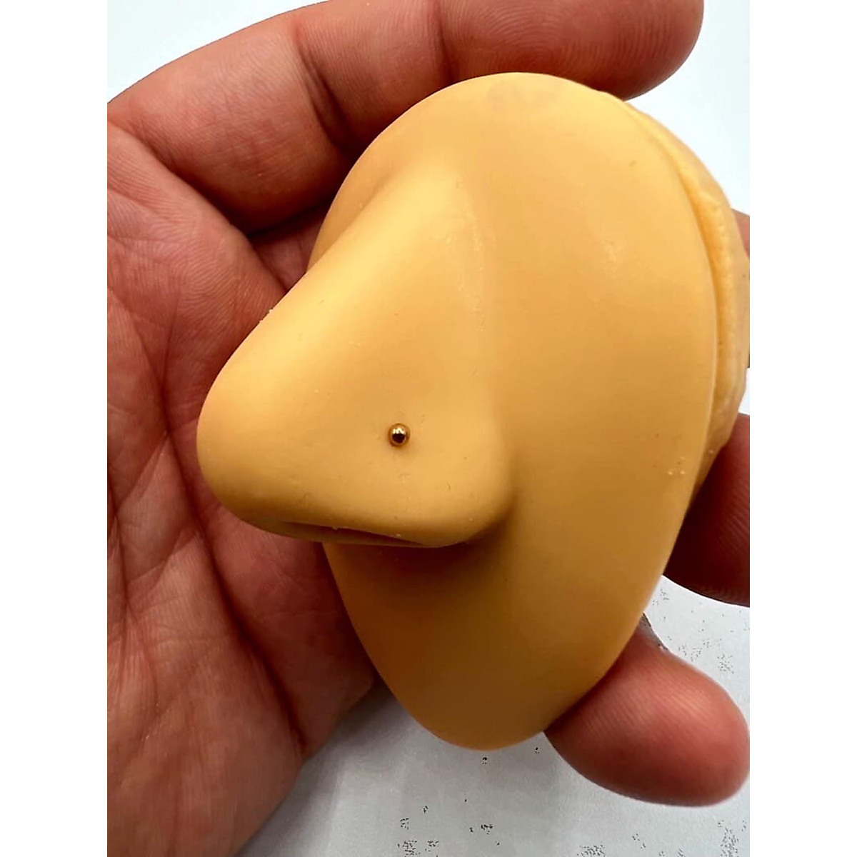 FIFTH CUE Ball End 316L Surgical Steel L Bend Stud Nose Ring (18G Rose Gold)