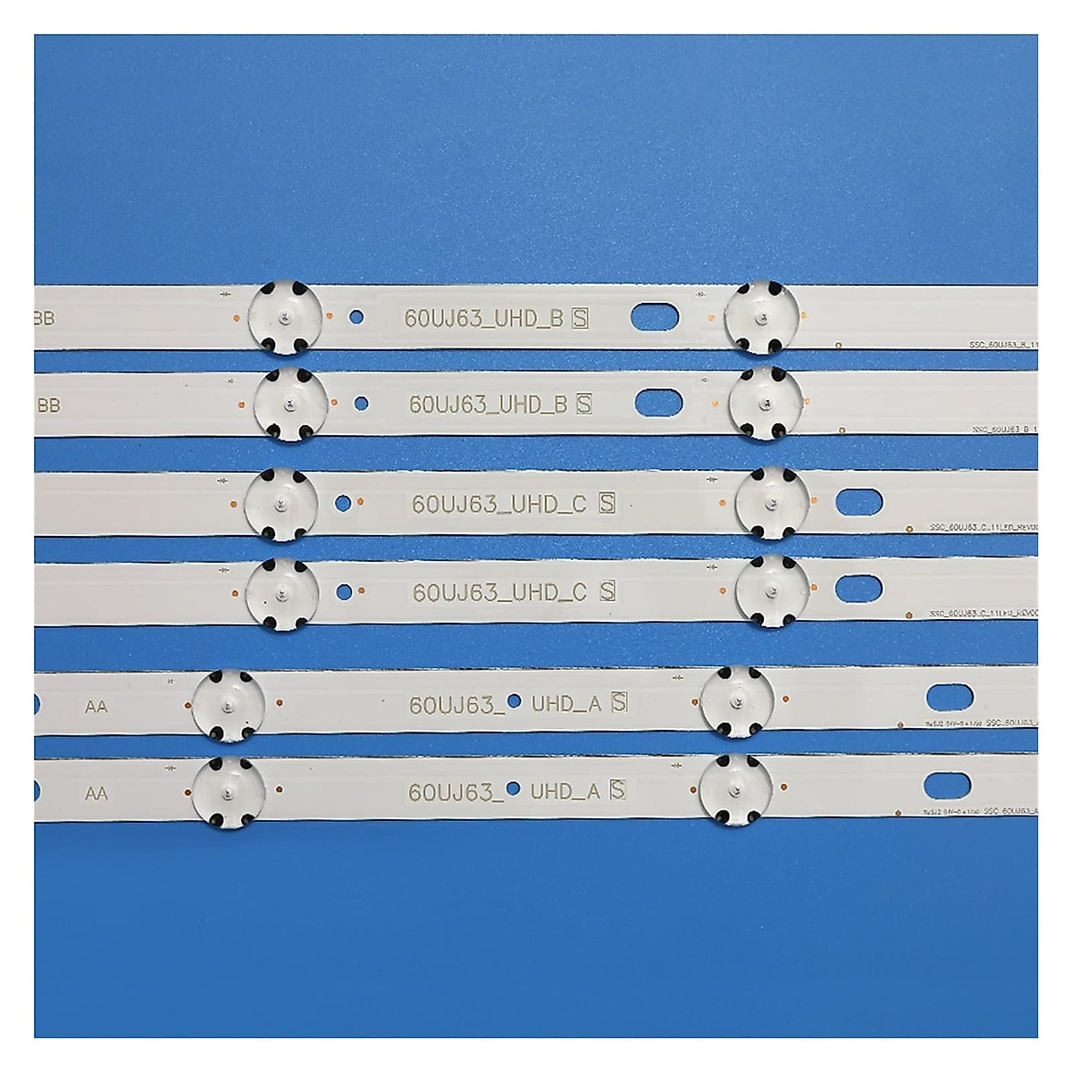 DAYHOM Tira Fit for Conduzida Da Fit for Lâmpada Do Luminoso for Fit for Lg Fit for Innotek 17y 60 Polegadas A Type_rev0.0 60uj6300 60uj63_uhd A B C D 60uj6050 60uj