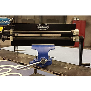 Eastwood Metal Bead Roller with Dies | Generous 19 inch Throat Industrial Cast-Iron Metal Beads Roller | 18 Gauge Sheet Metal Rotary Forming Machine | Durable Steel Construction English Wheel