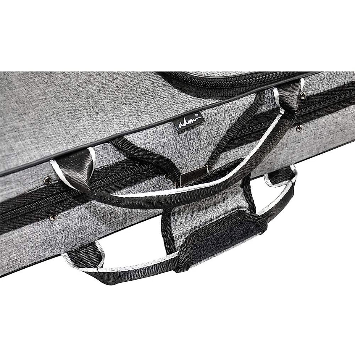 adm 4/4 Full Size Violin Case Oblong Violin Hard Case with Built-in Hygrometer,Super Lightweight Portable with Carrying Straps