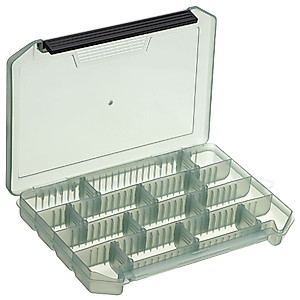 PATIKIL Waterproof Fishing Lure Box, Plastic Fish Tackle Accessory Storage Organizer Container, Clear Gray