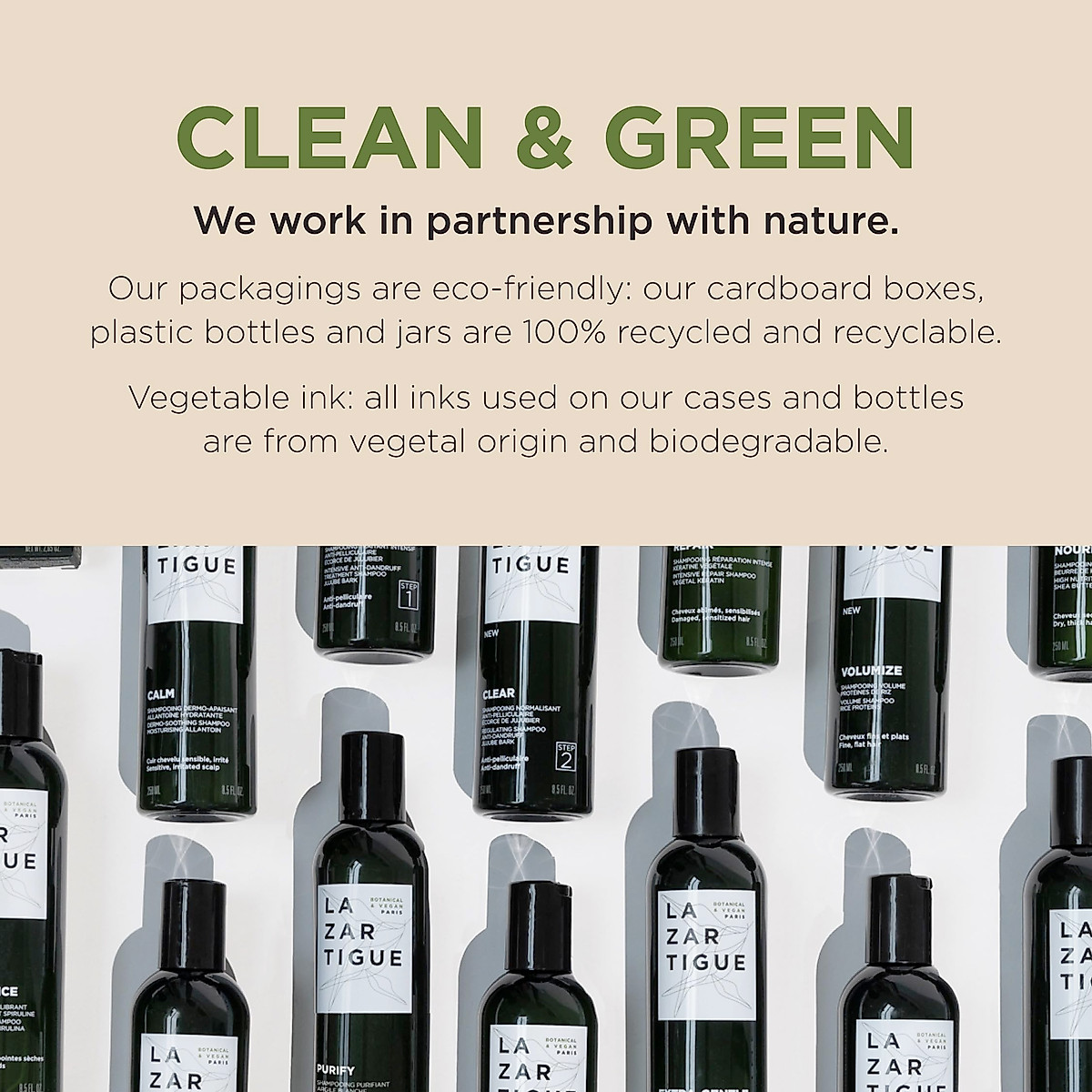 Lazartigue Fortify Densifying Shampoo, Enriched with Guarana and Ricinus, Strengthens Fragile Hair, Stronger Appearance, Perfect for Everyday Usage, Vegan, Lemon, 8.4 Oz