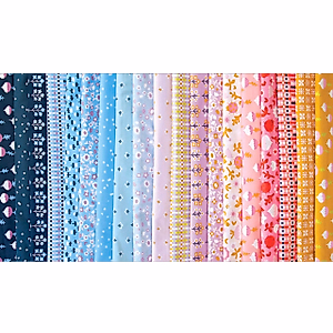 Petunia Jelly Roll (40 Pieces) by Kimberly Kight for Ruby Star Society + Moda 2.5 x 44 inches (6.35 cm x 111.76 cm) Fabric Strips