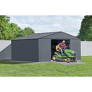 Arrow Classic Metal Shed, 14 x 12, Charcoal