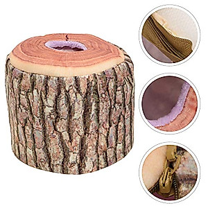 Alipis 3 pcs Box wood roll paper brown paper towels car tissues napkin holder for car rustic table decor square stand plush tissue holder Decorative Tissue Case Tabletop Tissue Case log