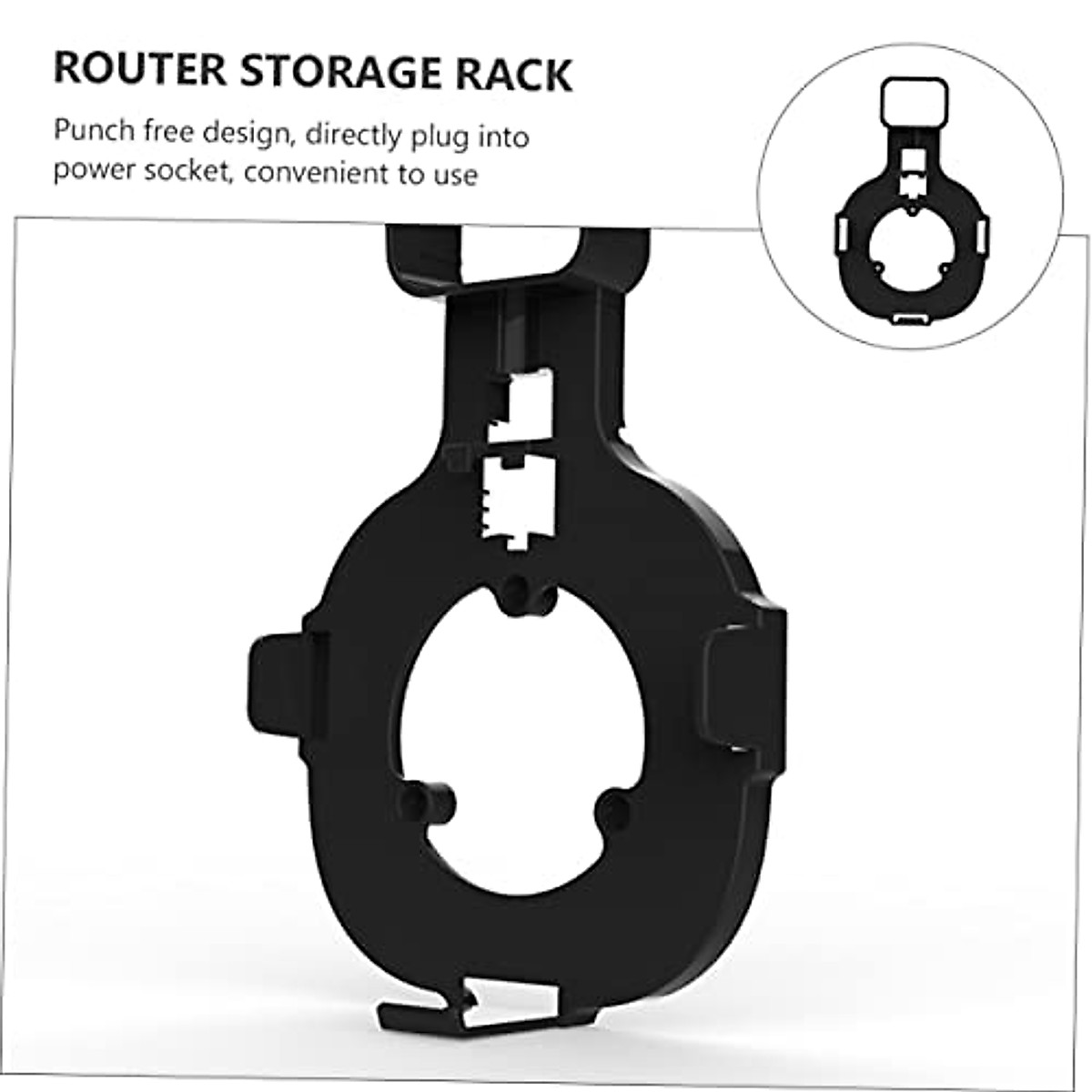 KOMBIUDA Router Wall Mount Router WiFi Wall Mount Wireless Router Bracket Wall Mounted Router Shelves Wall Mount Clothing Rack Multi-Functional Router Rack pro Hanging Hanger abs