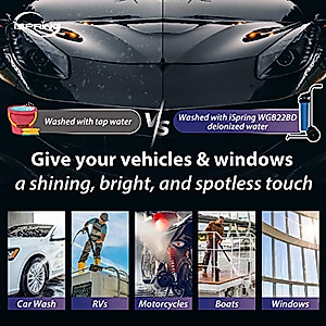 iSpring Spotless Car Wash System, Deionized Water System for Car Wash, RVs, Boats, Motorcycles, and Windows, Model: WGB22BD