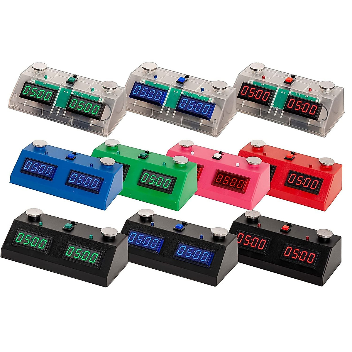 ZMF-II Digital Professional Chess Clock - Black/Yellow