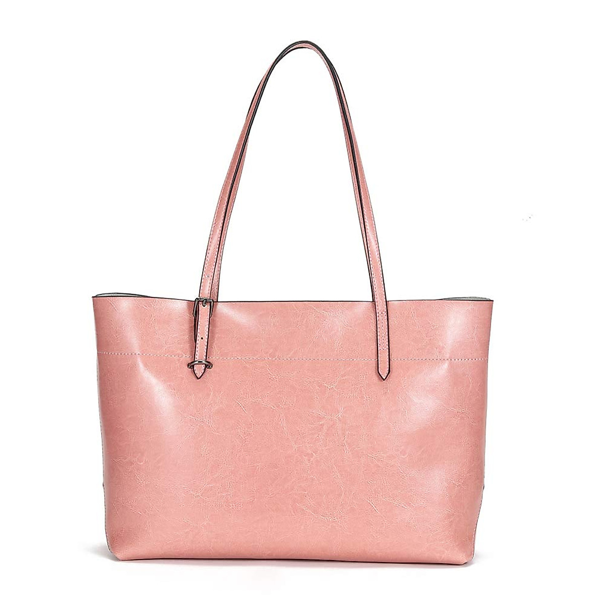 Covelin Women's Handbag Genuine Leather Tote Shoulder Bags Soft Hot Pink