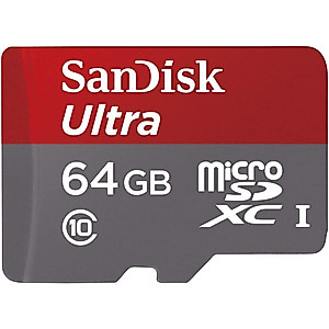 SanDisk Ultra 64GB UHS-I/Class 10 Micro SDXC Memory Card With Adapter- SDSDQUAN-064G-G4A [Old Version]
