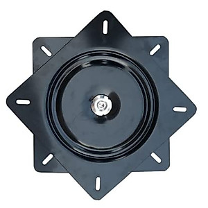 MANCHAP 4 PCS 6 Inch Bar Stool Swivel Plate Replacement, Ball Bearing Seat Swivel Base Mount Plate for Bar Stool, Swivel Chair or Recliner, Black