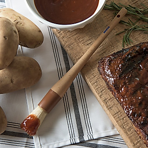 SPARTA 4038000 Boarhair Round Brush, Ergonomic Shape With Studry Wood Handle, 1 Inch, Brown