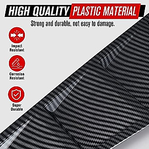 A & UTV PRO Center Hood Vent Accent for 2017-2023 Polaris Slingshot SLR S GT R, Carbon Fiber Style Turbo Hood Panel Trim Exterior Accessories, Replace OEM # 5452300, 1PC