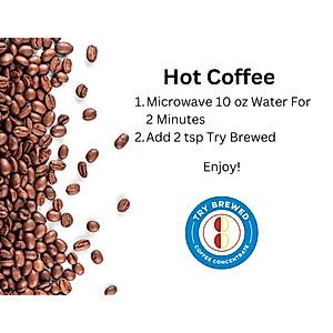 Brewed Coffee Concentrate, Cold Brew, Iced Coffee, Arabica Coffee, Espresso, 30x Liquid Coffee Concentrate, Instant Coffee Alternative, 36 cups per Bottle, Espresso Shot, Caffeine Shot